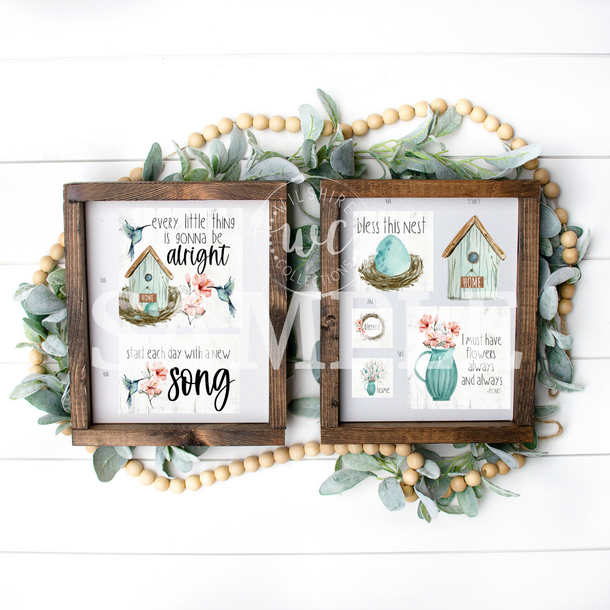 Spring Birds & Flowers Printable Crafters Bundle | Wilshire Collections